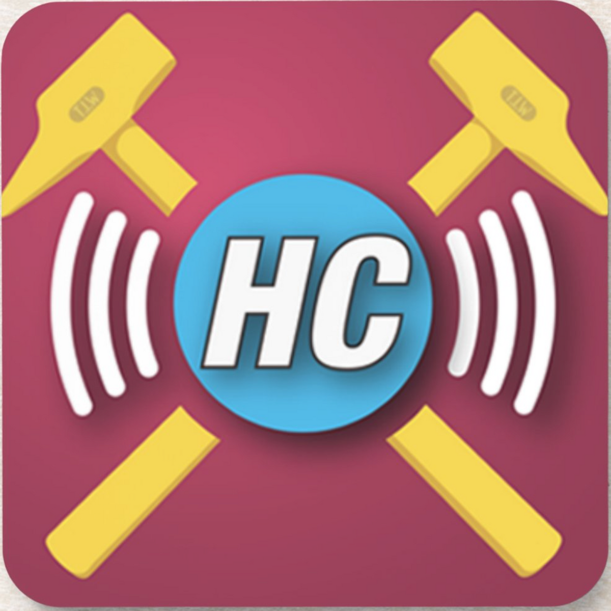 Hammers Chat Coaster